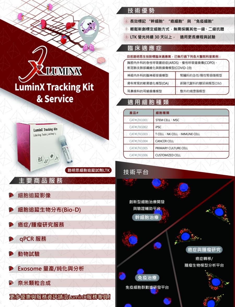 LuminX Biotech | 路明思奈米科技 照亮細胞 | LuminX Biotech | 路明思奈米科技 照亮細胞